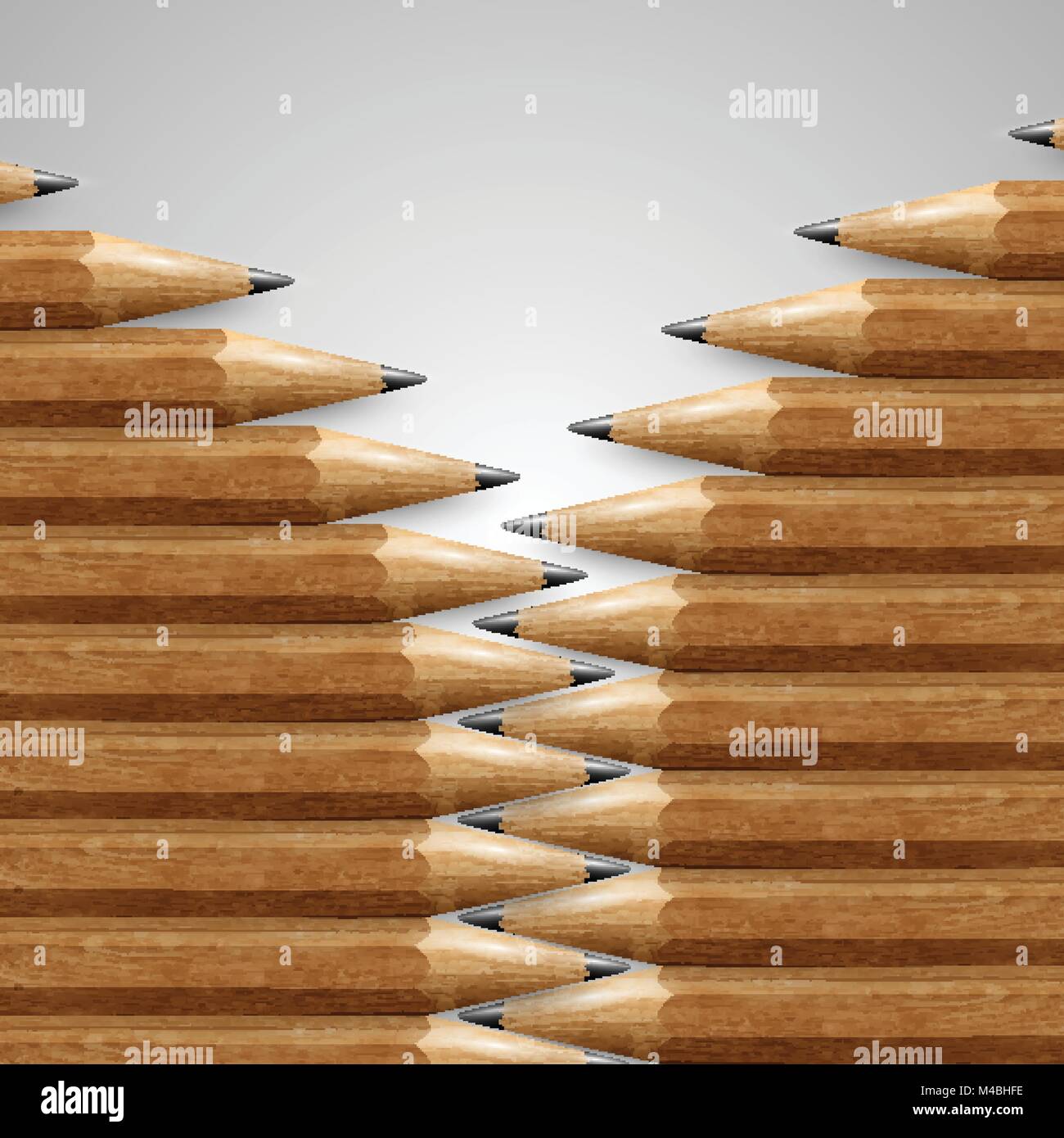 Realistic wooden pencils, vector Stock Vector Image & Art - Alamy