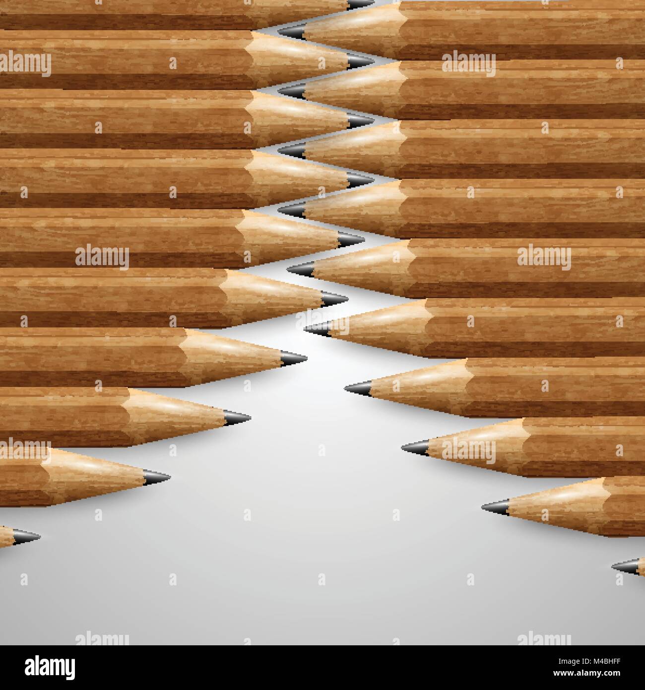 Realistic wooden pencils, vector Stock Vector Image & Art - Alamy