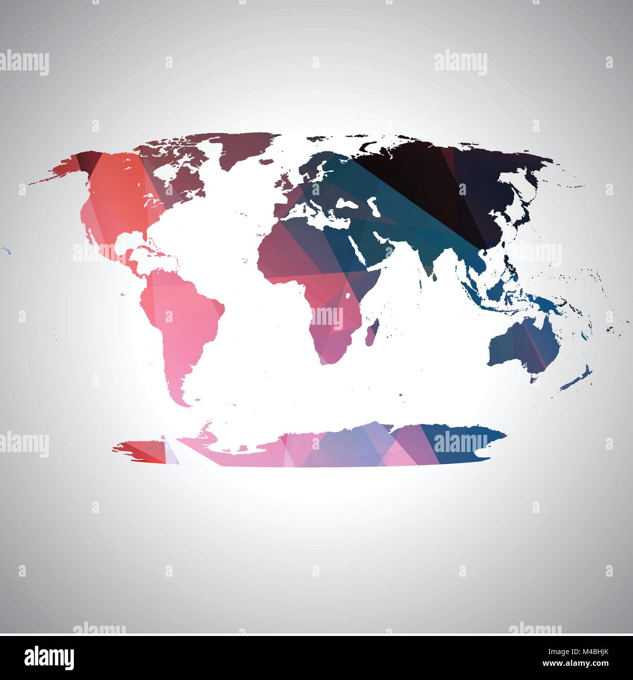 Colorful world map, vector Stock Vector Image & Art - Alamy