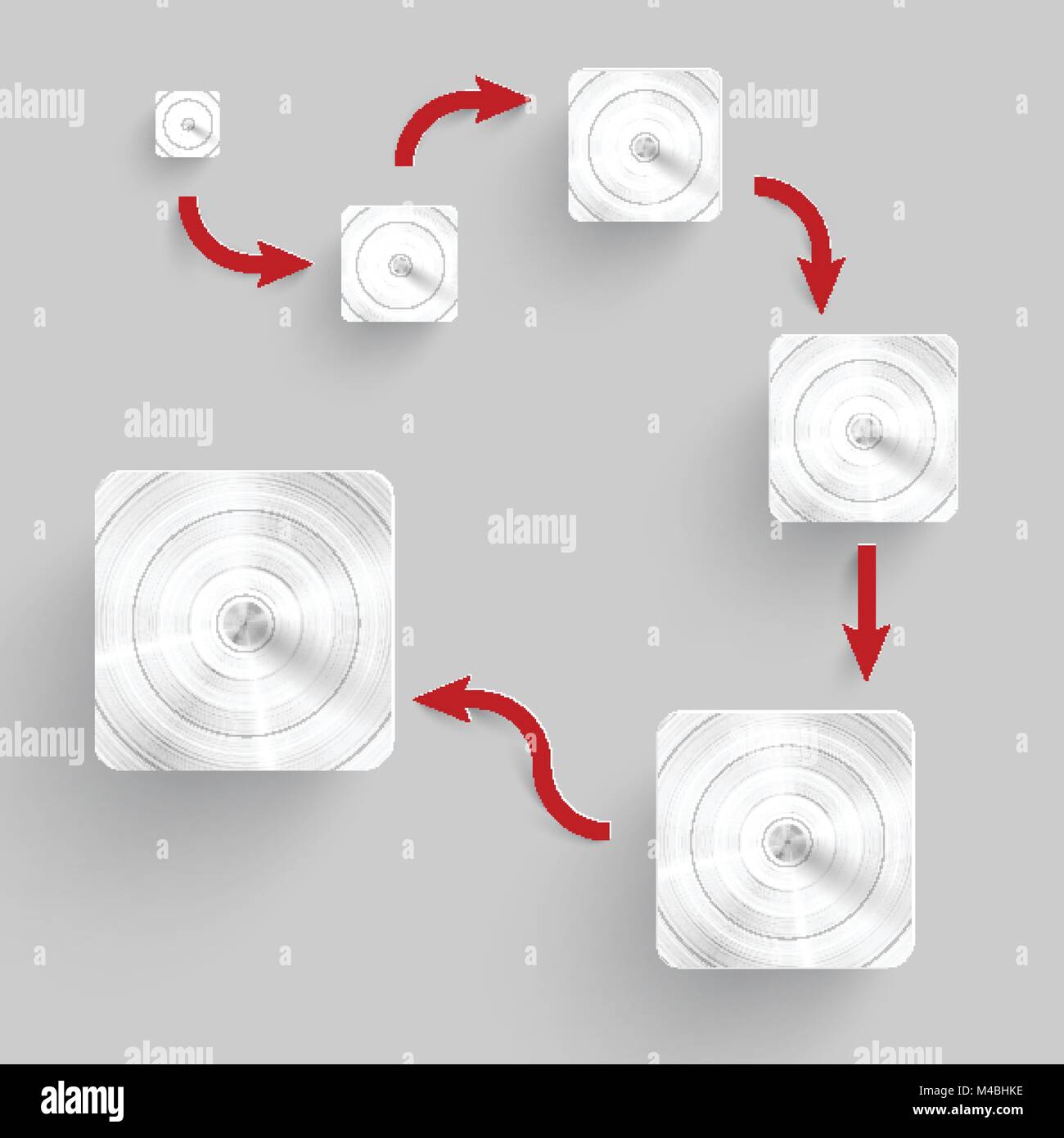 Step by step vector background Stock Vector Image & Art - Alamy