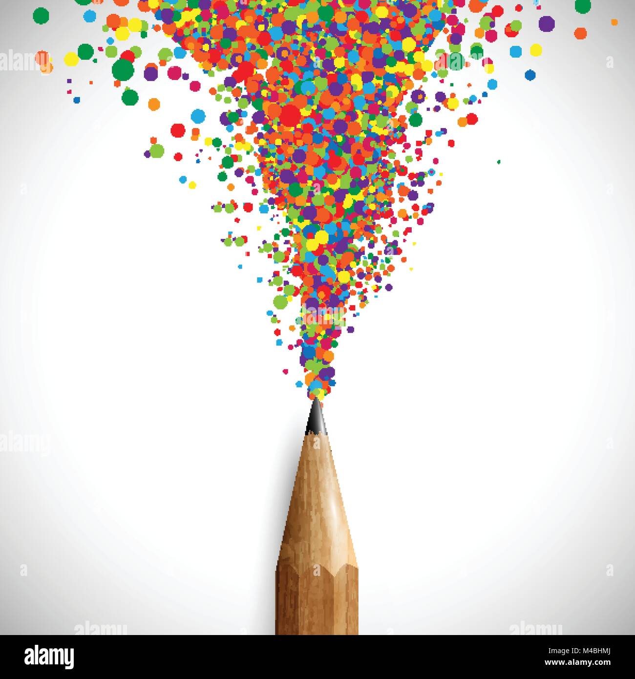 Pencil on checkered paper Stock Vector Images - Alamy