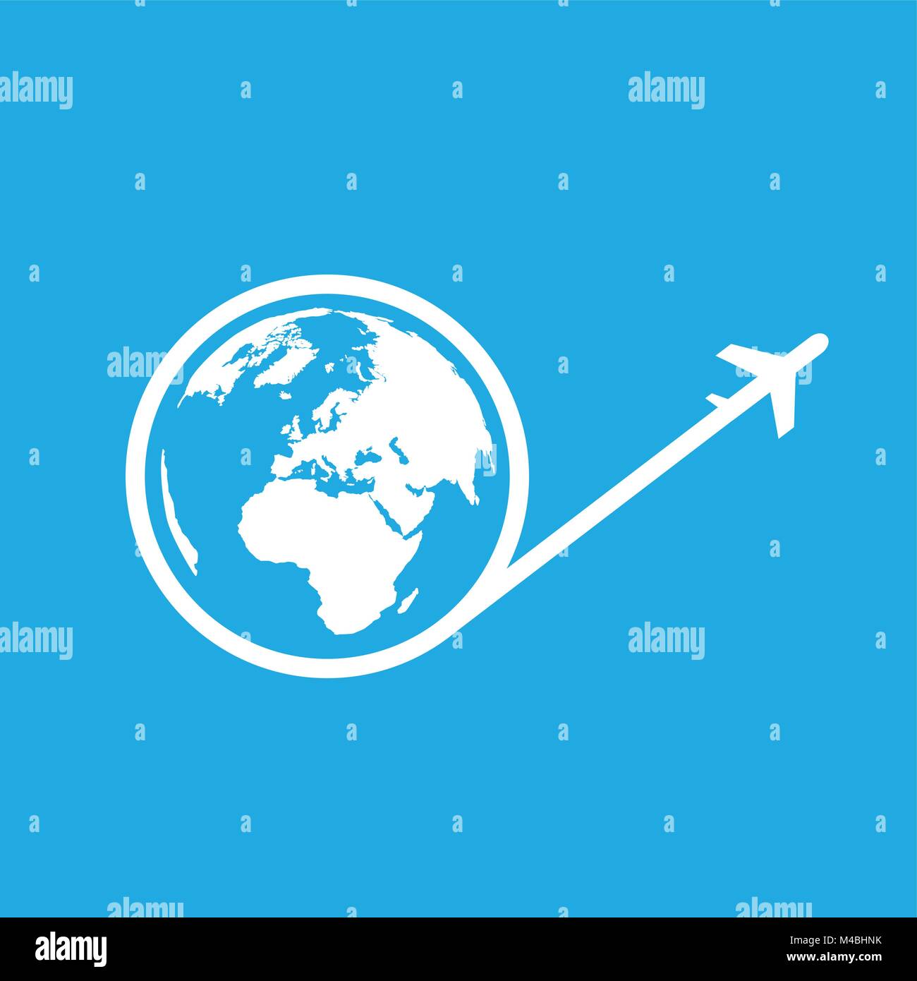 Travel around the World Plane icon Stock Vector Image & Art - Alamy