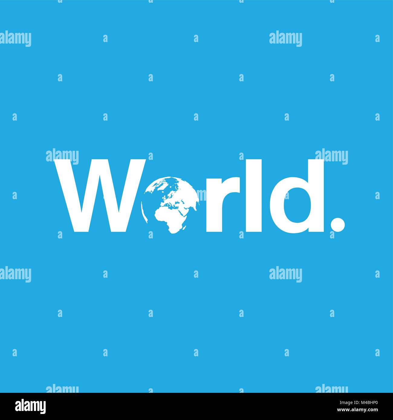 Word of world with a globe replacineg 'o', vector Stock Vector Image ...