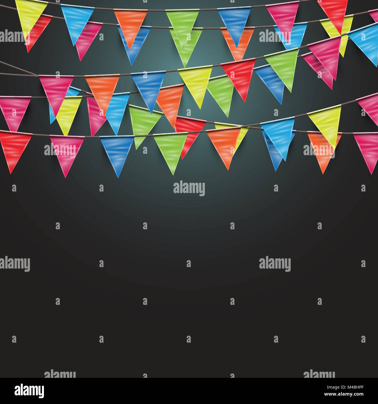 Festive background with flags, vector Stock Vector Image & Art - Alamy