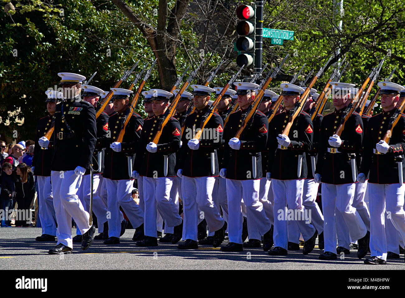 United States Marine Platoon Stock Photo - Alamy