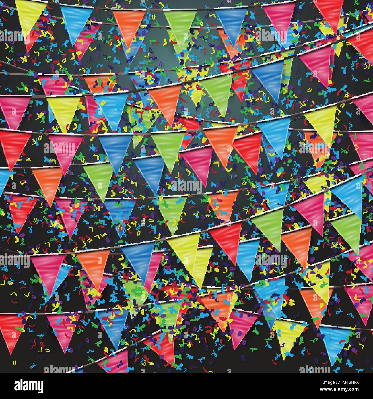 Festive background with flags, vector Stock Vector Image & Art - Alamy