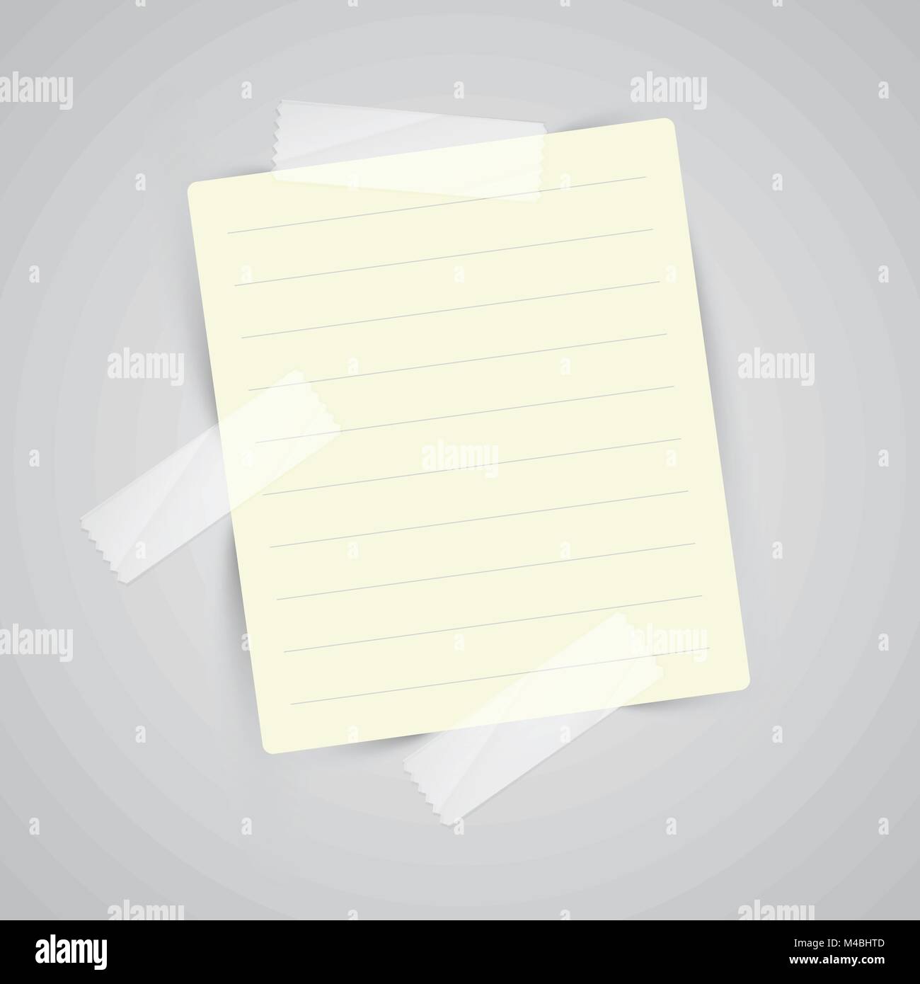 Paper notes with sellotape, vector Stock Vector Image & Art - Alamy