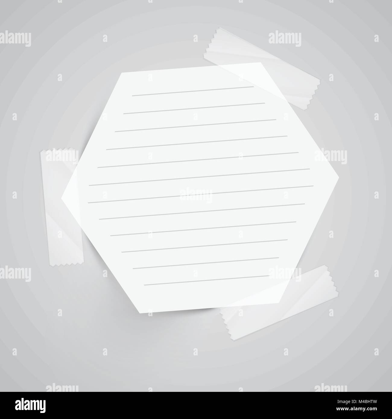 Paper notes with sellotape, vector Stock Vector Image & Art - Alamy