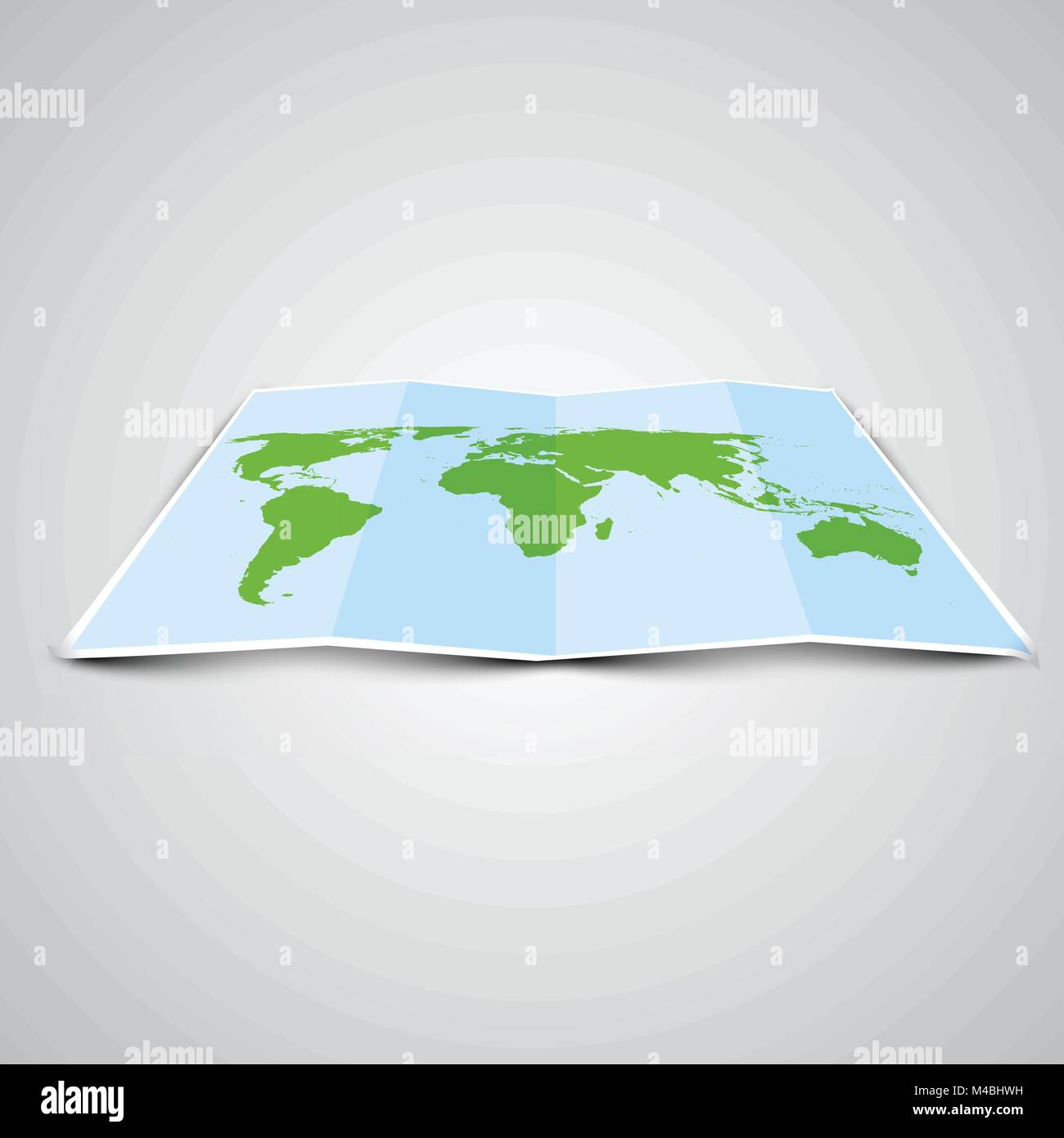 World map in 3D, vector Stock Vector Image & Art - Alamy