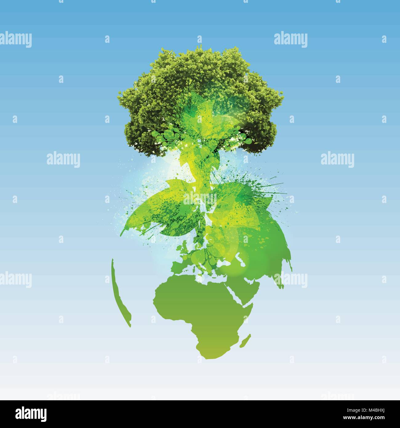 Green world, vector Stock Vector Image & Art - Alamy