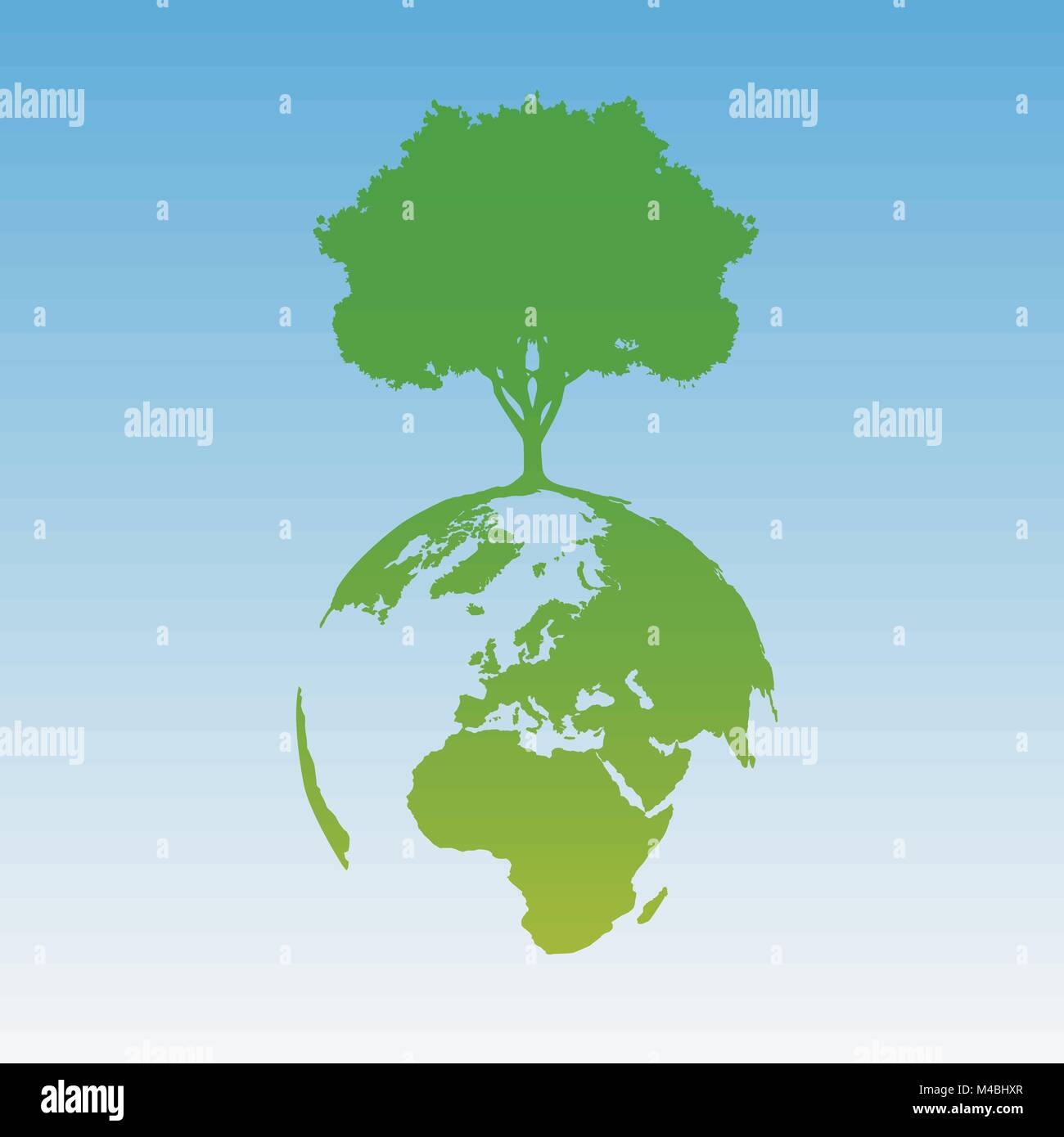 Green world, vector Stock Vector Image & Art - Alamy