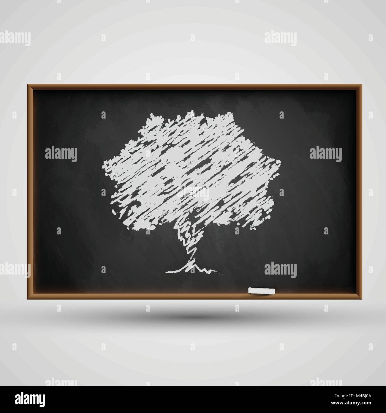 Blackboard tree Stock Vector Images - Alamy