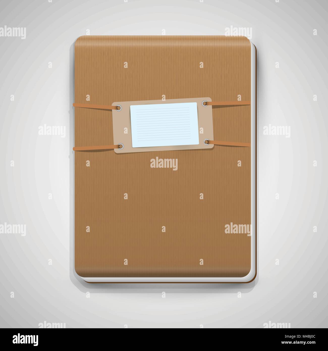 Realistic brown notebook, vector Stock Vector Image & Art - Alamy