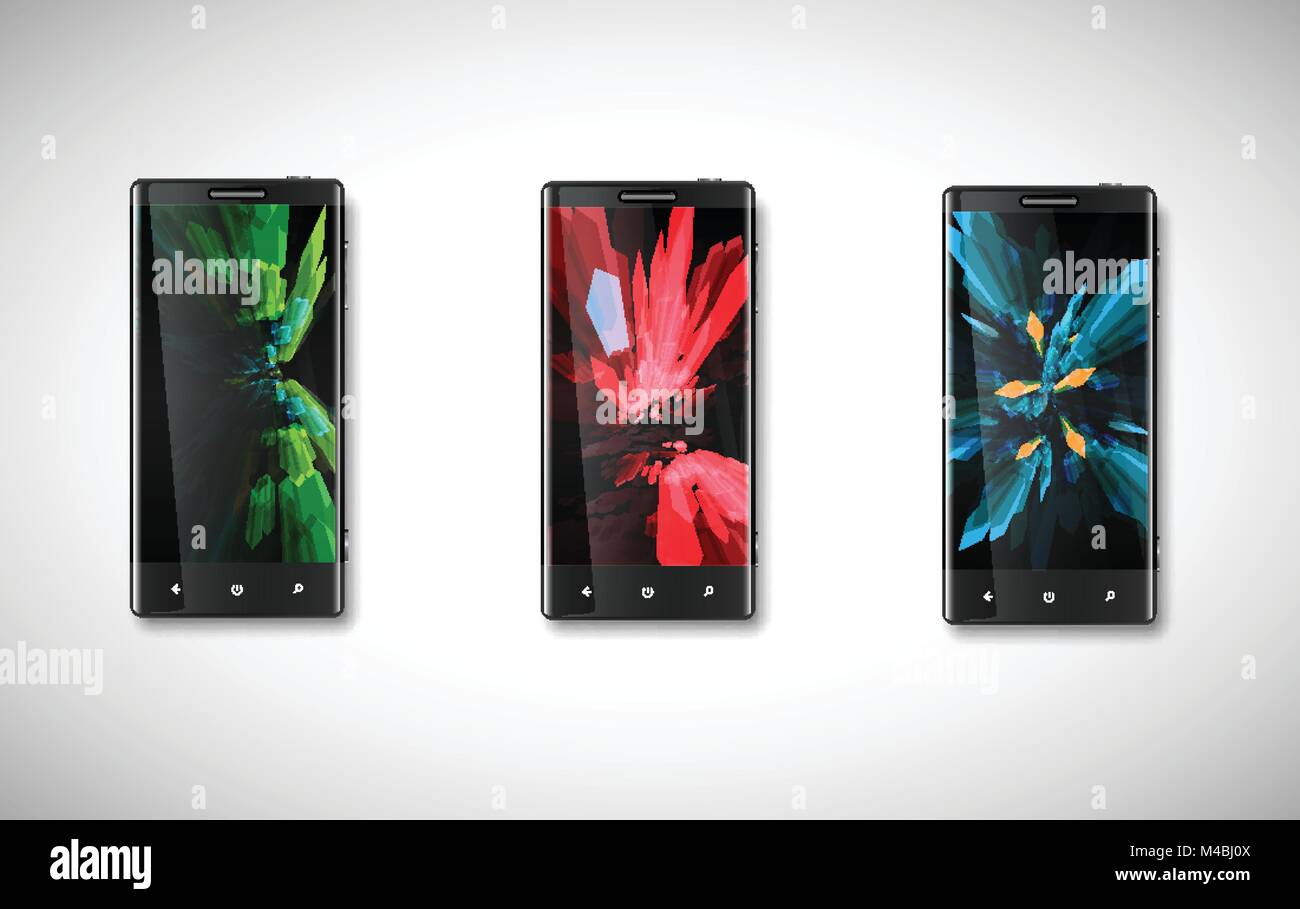 Colorful phones, vector Stock Vector Image & Art - Alamy