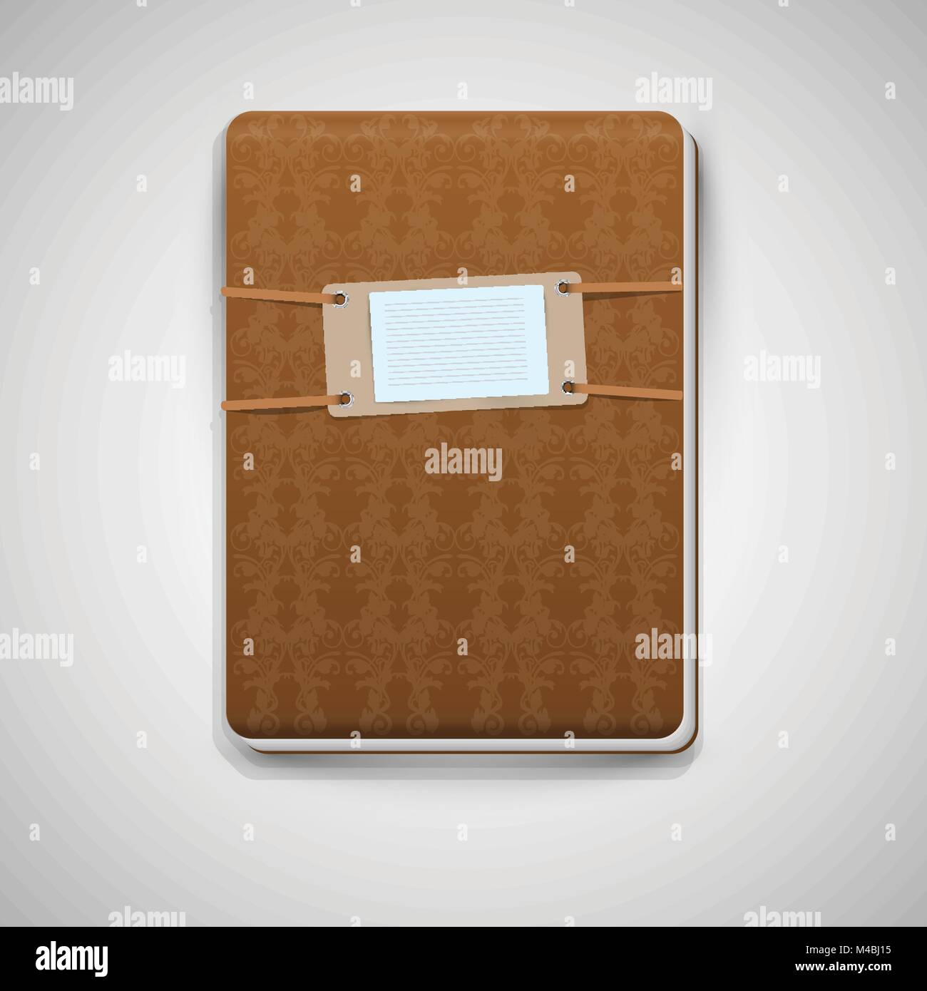Realistic brown notebook, vector Stock Vector Image & Art - Alamy