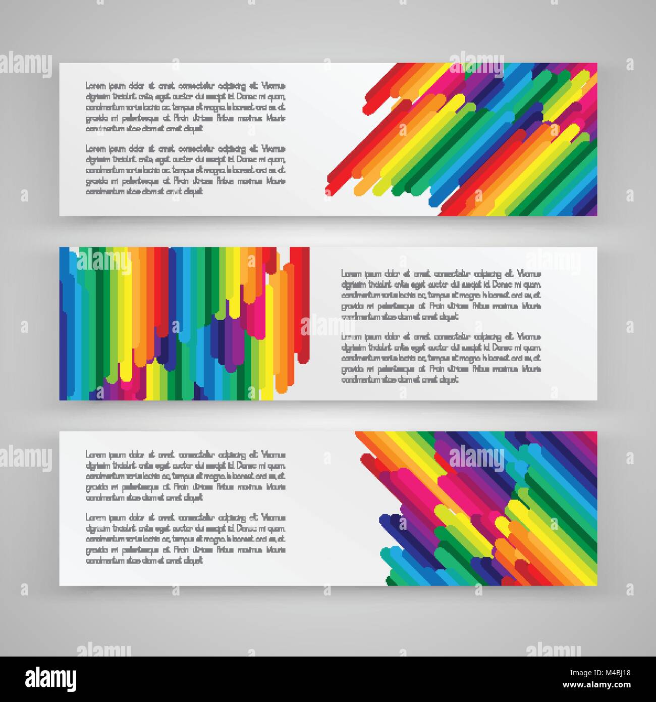 Colorful templates for web and advertising, vector illustration Stock ...