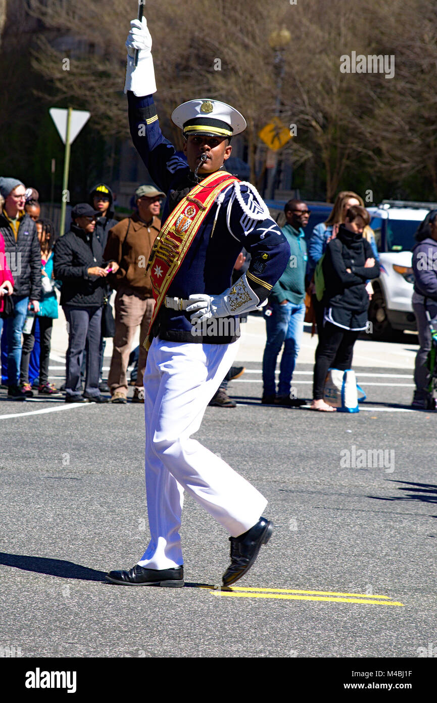 The Higthy Tighties marching band of Virginia Tech during Cherry ...