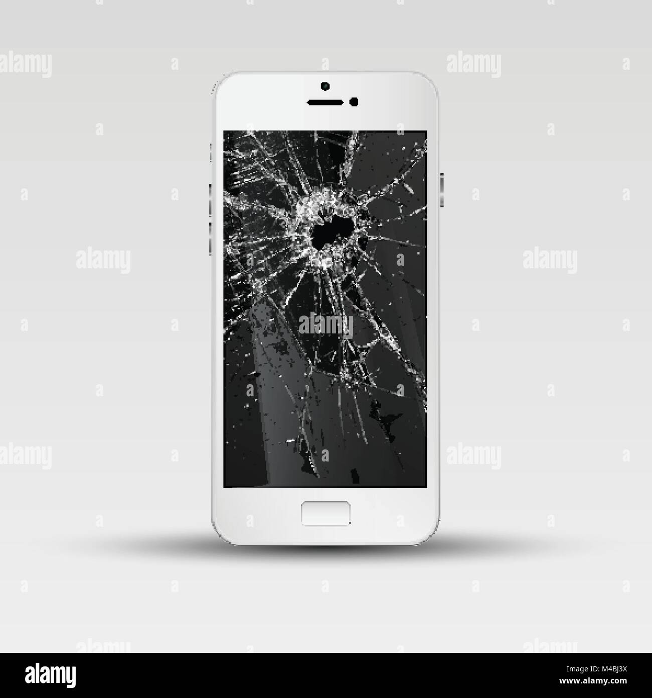 Broken smartphone vector vector vectors hi-res stock photography and ...