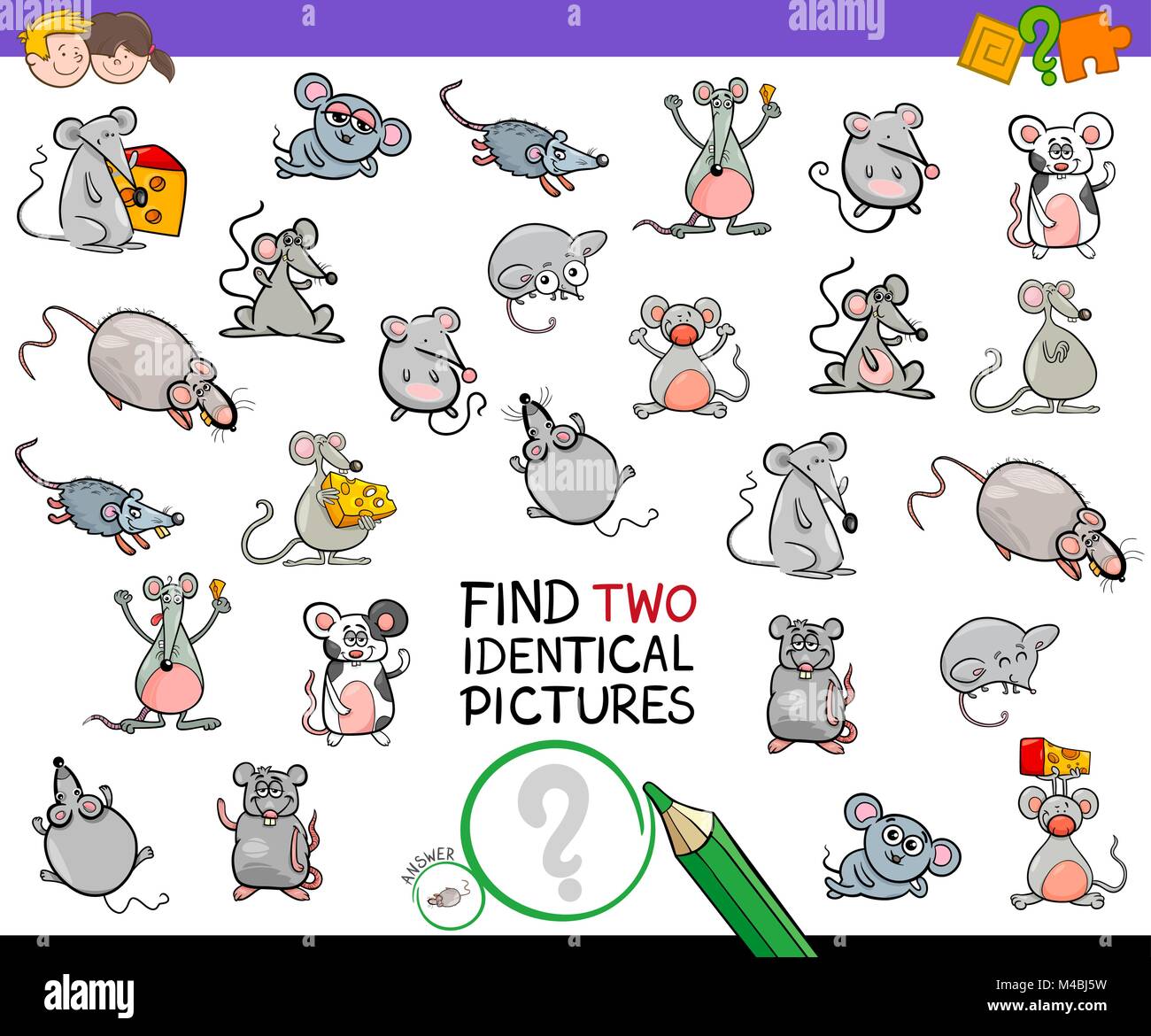 Two mice animal Stock Vector Images - Alamy
