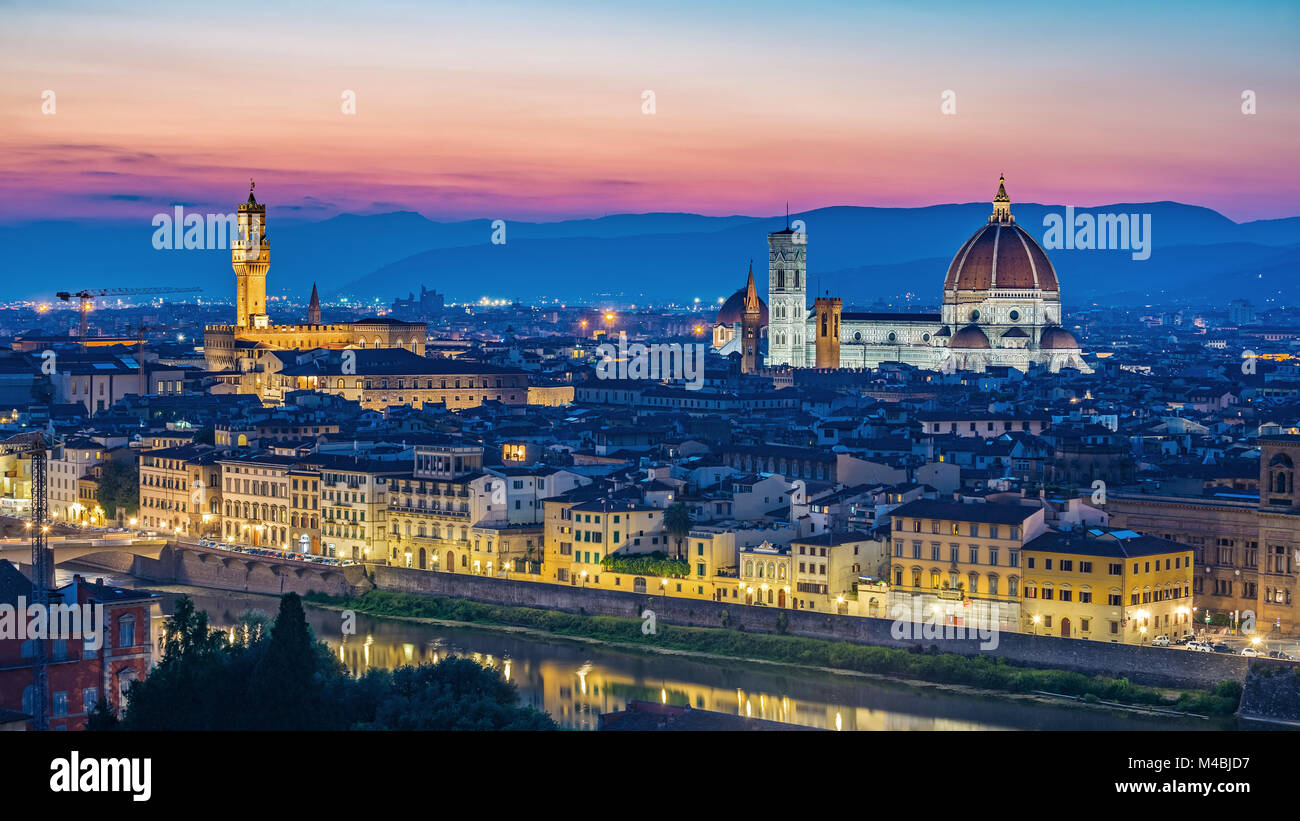 Aerial skyline florence hi-res stock photography and images - Alamy