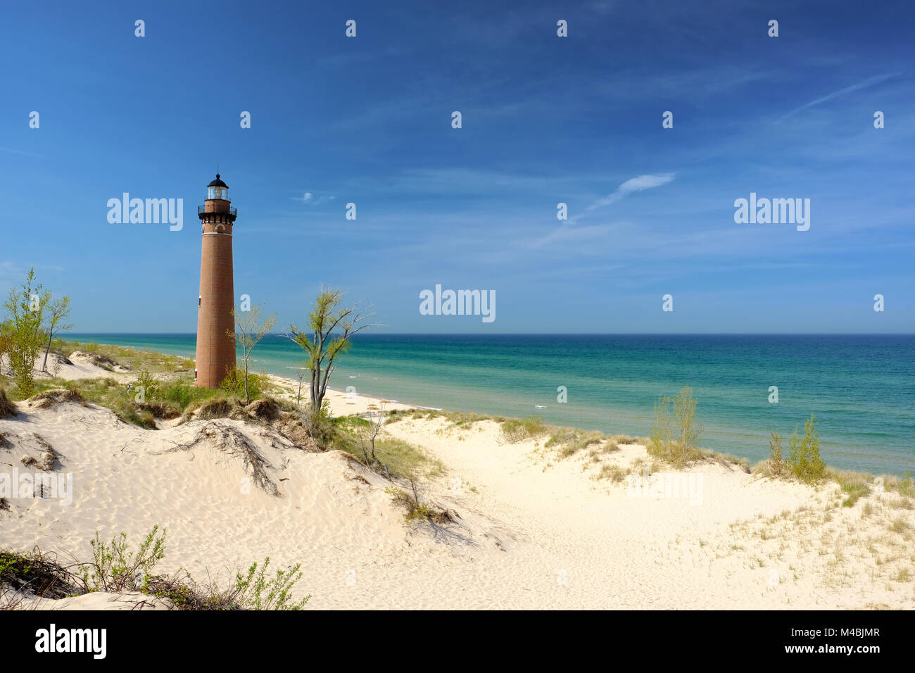 Little Sable Point Lighthouse in dunes, built in 1867 Stock Photo - Alamy