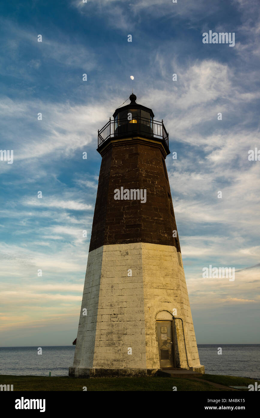 Point Judith Lighthouse Narragansett, Rhode Island, USA Stock Photo - Alamy