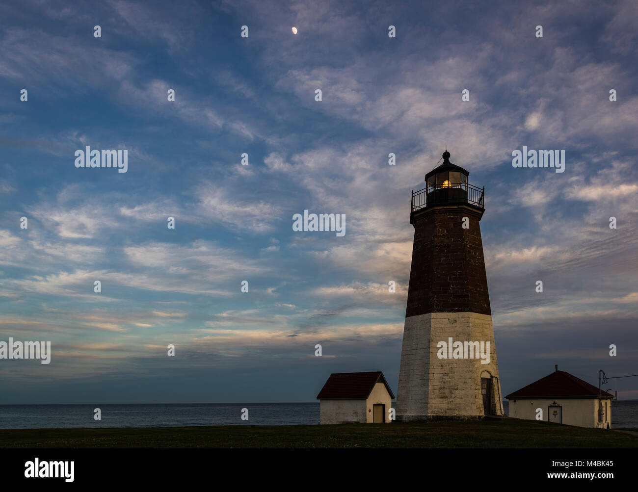 Point Judith Lighthouse Narragansett, Rhode Island, USA Stock Photo - Alamy