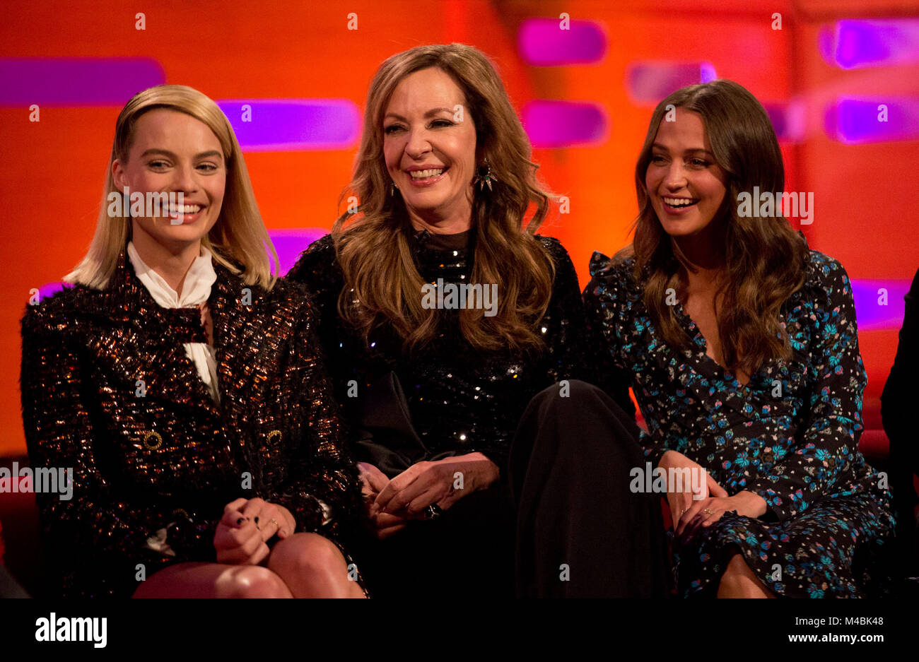 (left to right) Margot Robbie, Allison Janney, and Alicia Vikander ...