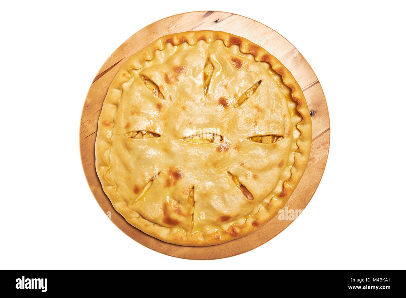 Pie isolated on white Stock Photo - Alamy
