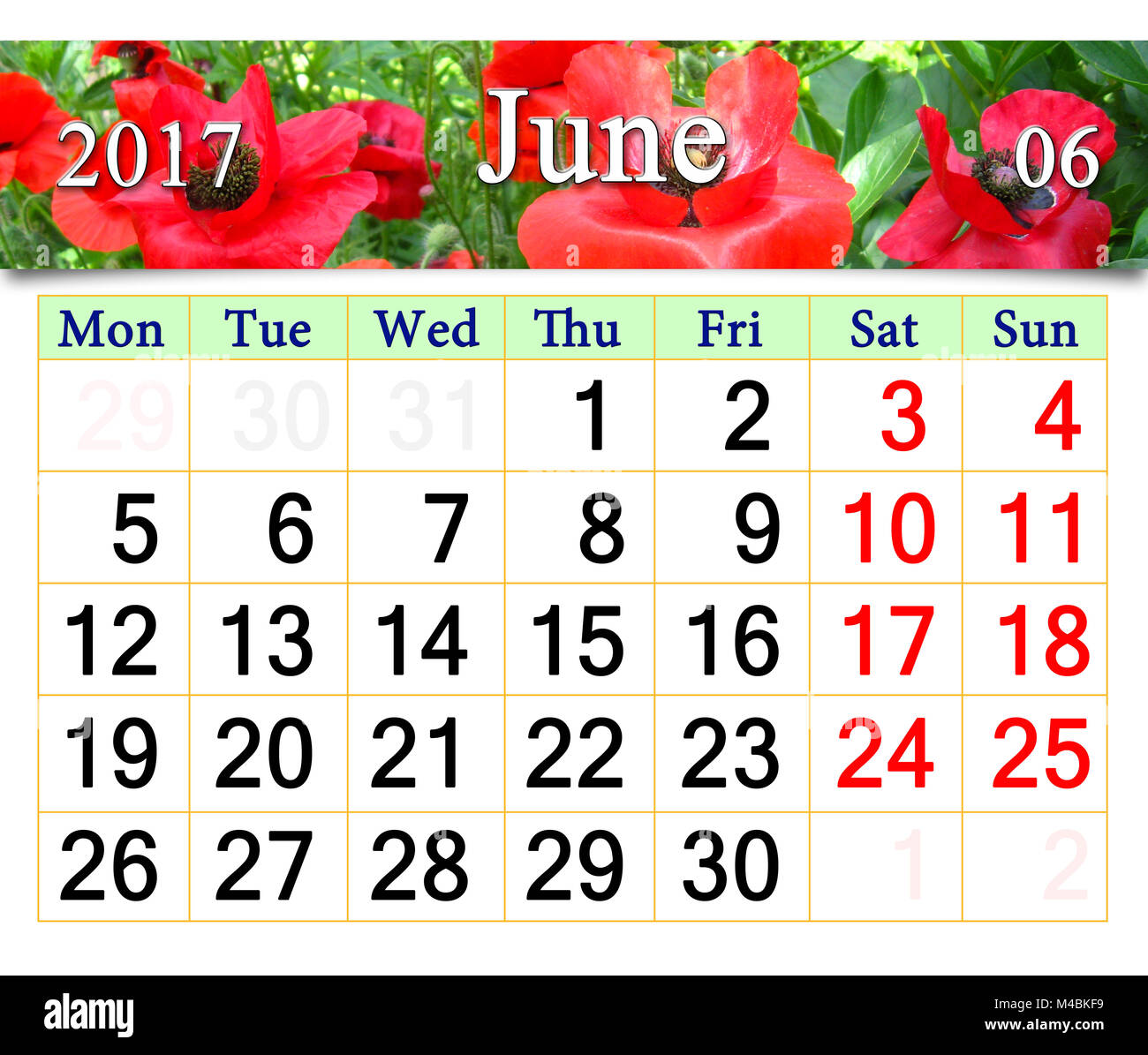 Calendar landscape image hi-res stock photography and images - Alamy