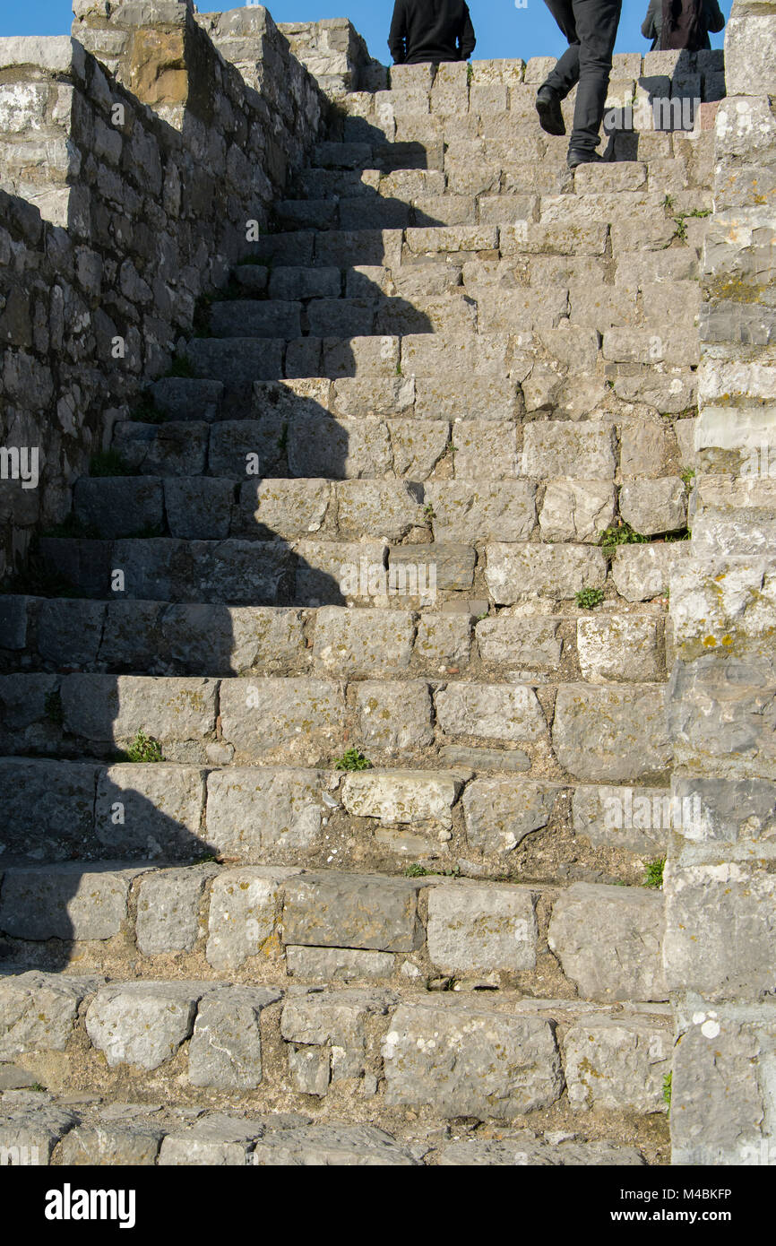 Climbing up the stairs Stock Photo - Alamy
