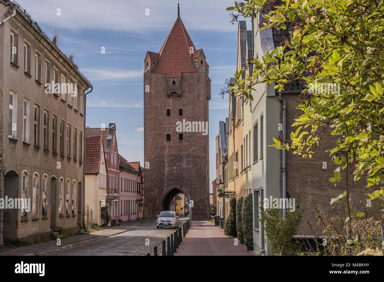 Dam gate in Barth, Mecklenburg-West Pomerania, Germany Stock Photo - Alamy