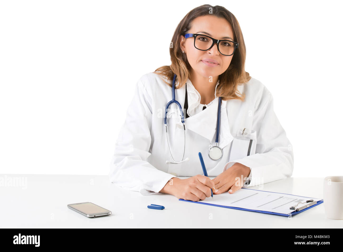 Female doctor hand writing hi-res stock photography and images - Alamy