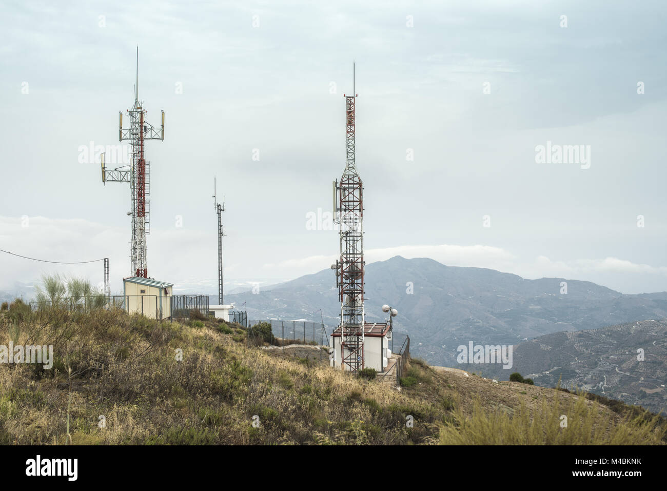 Telecommunication towers tv antennas hi-res stock photography and images - Alamy