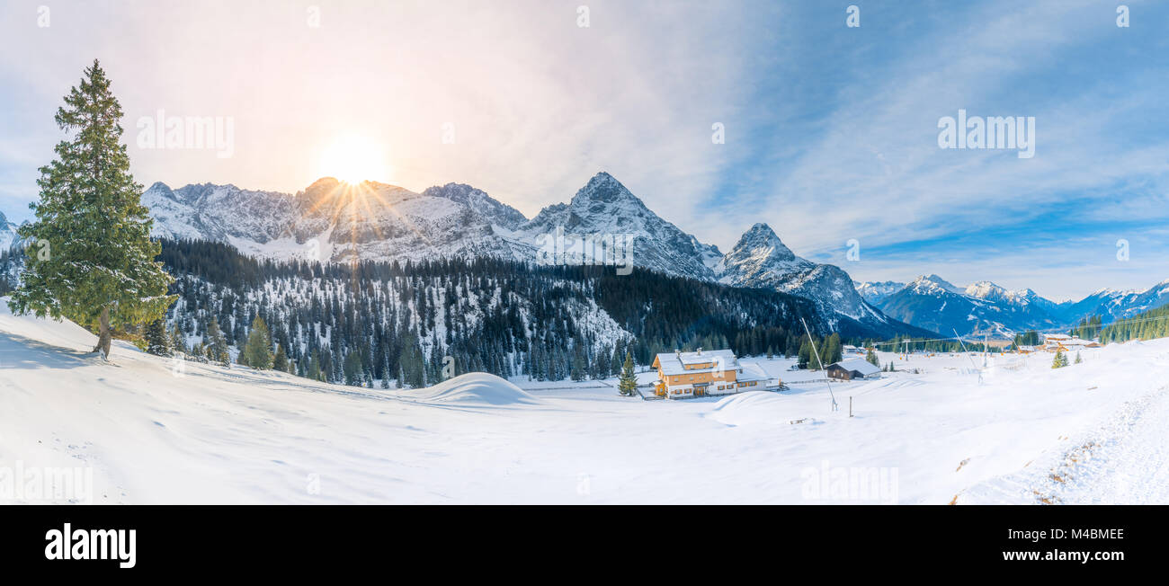 Snowy mountains in alps hi-res stock photography and images - Alamy