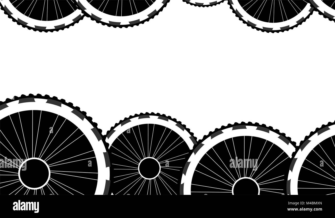 bike wheels background pattern. Pattern of bicycle wheels Stock Photo ...