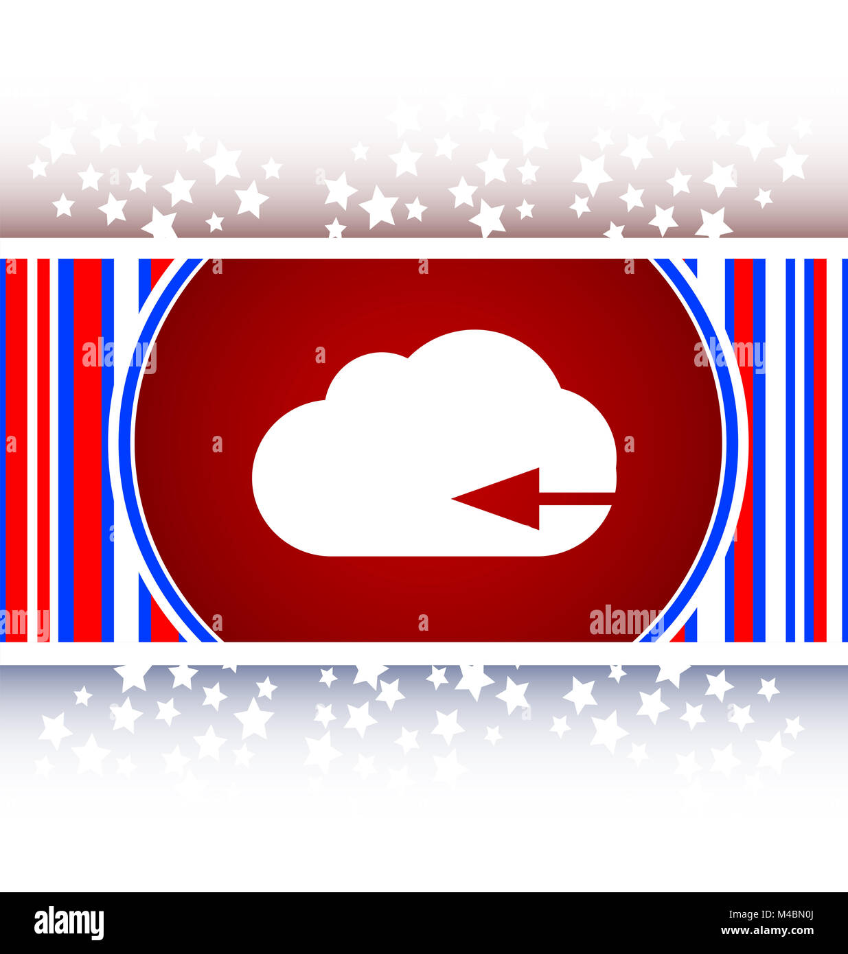 Upload from cloud icon. Upload button. Load symbol Stock Photo - Alamy