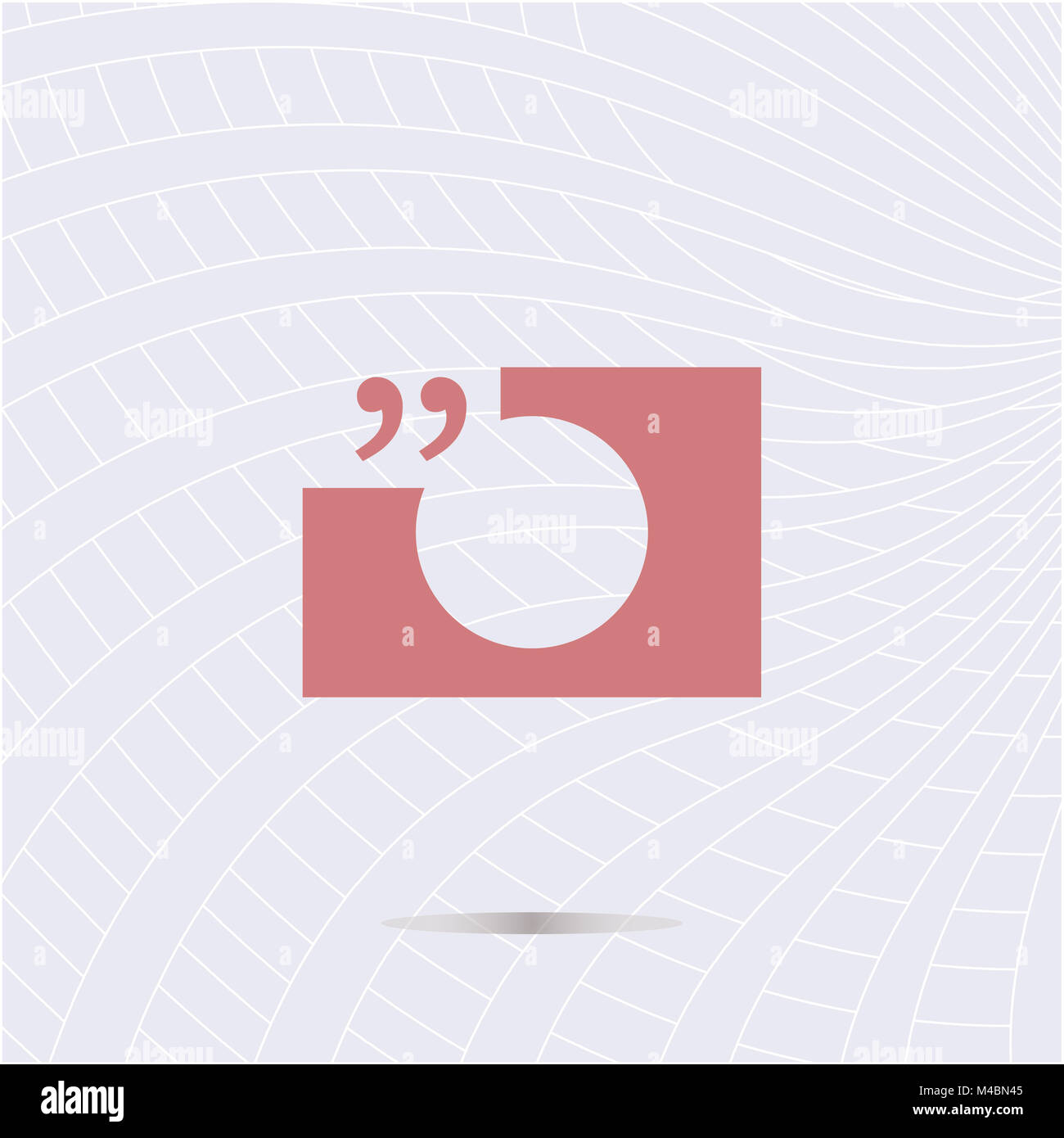 Quotation Mark Speech Bubble. Quote sign icon Stock Photo - Alamy