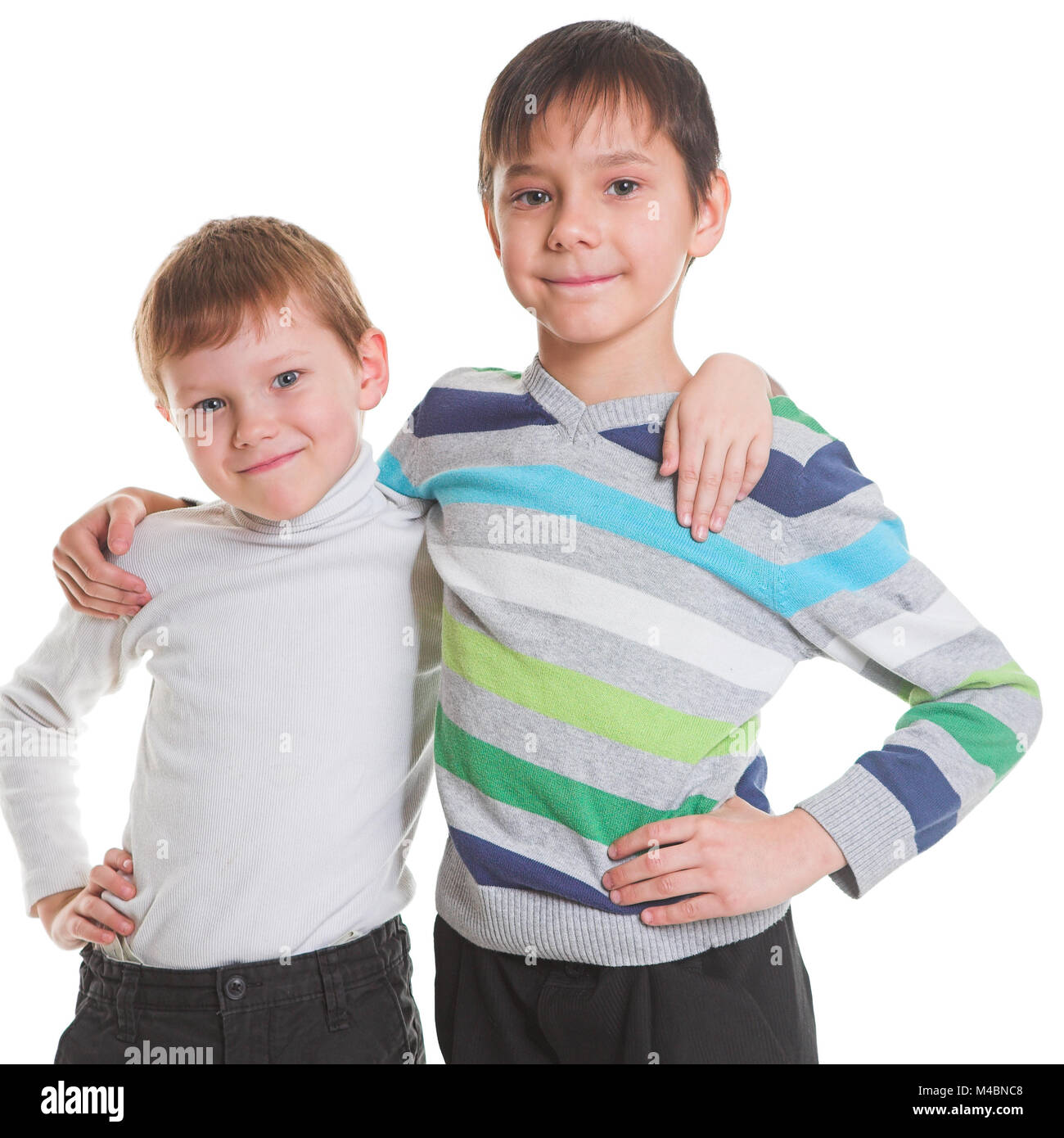 Two happy boys Stock Photo - Alamy