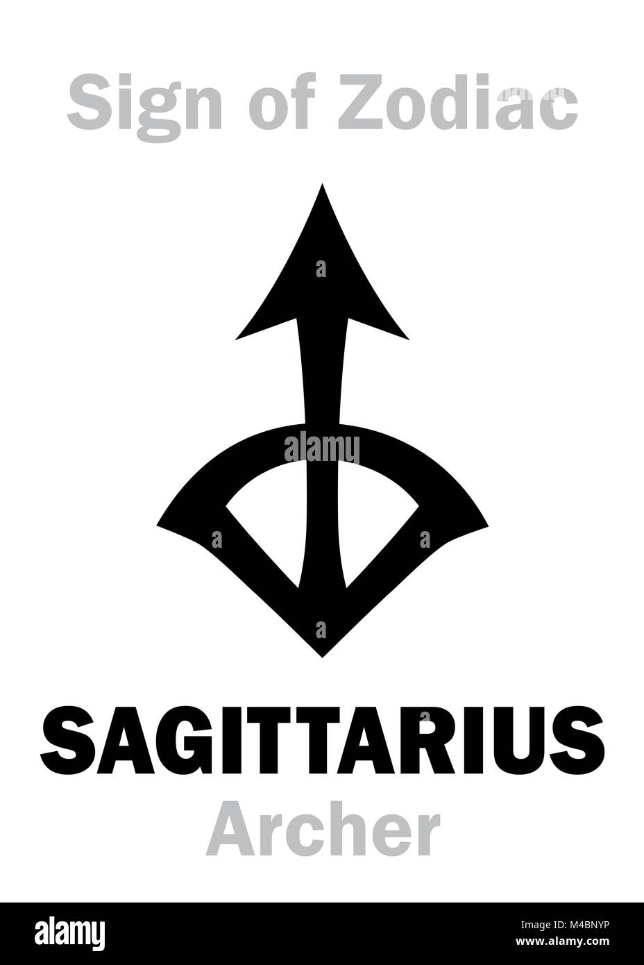 Astrology: Sign of Zodiac SAGITTARIUS (The Archer Stock Photo - Alamy