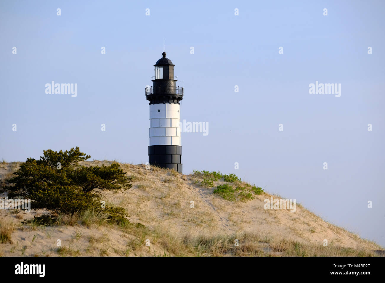 Big Sable Point Lighthouse in dunes, built in 1867 Stock Photo - Alamy