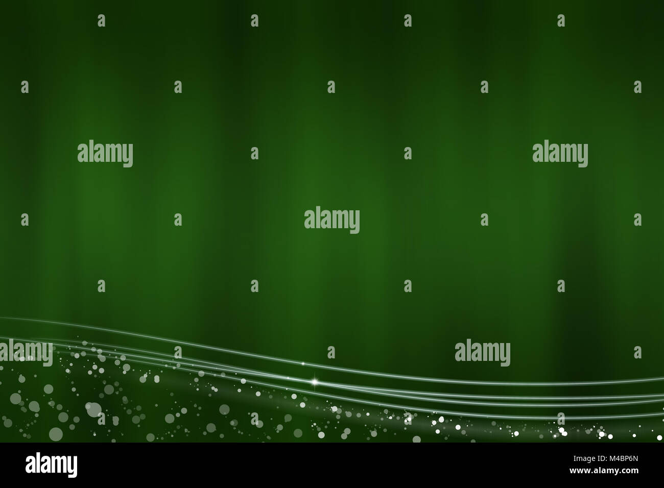 Abstract green background with the light lines at the bottom Stock ...