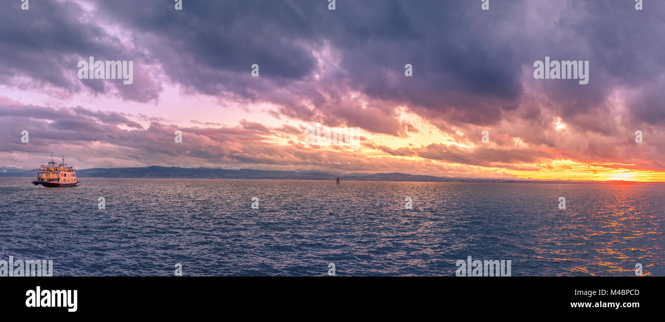 Bodensee lake panorama sunset hi-res stock photography and images - Alamy