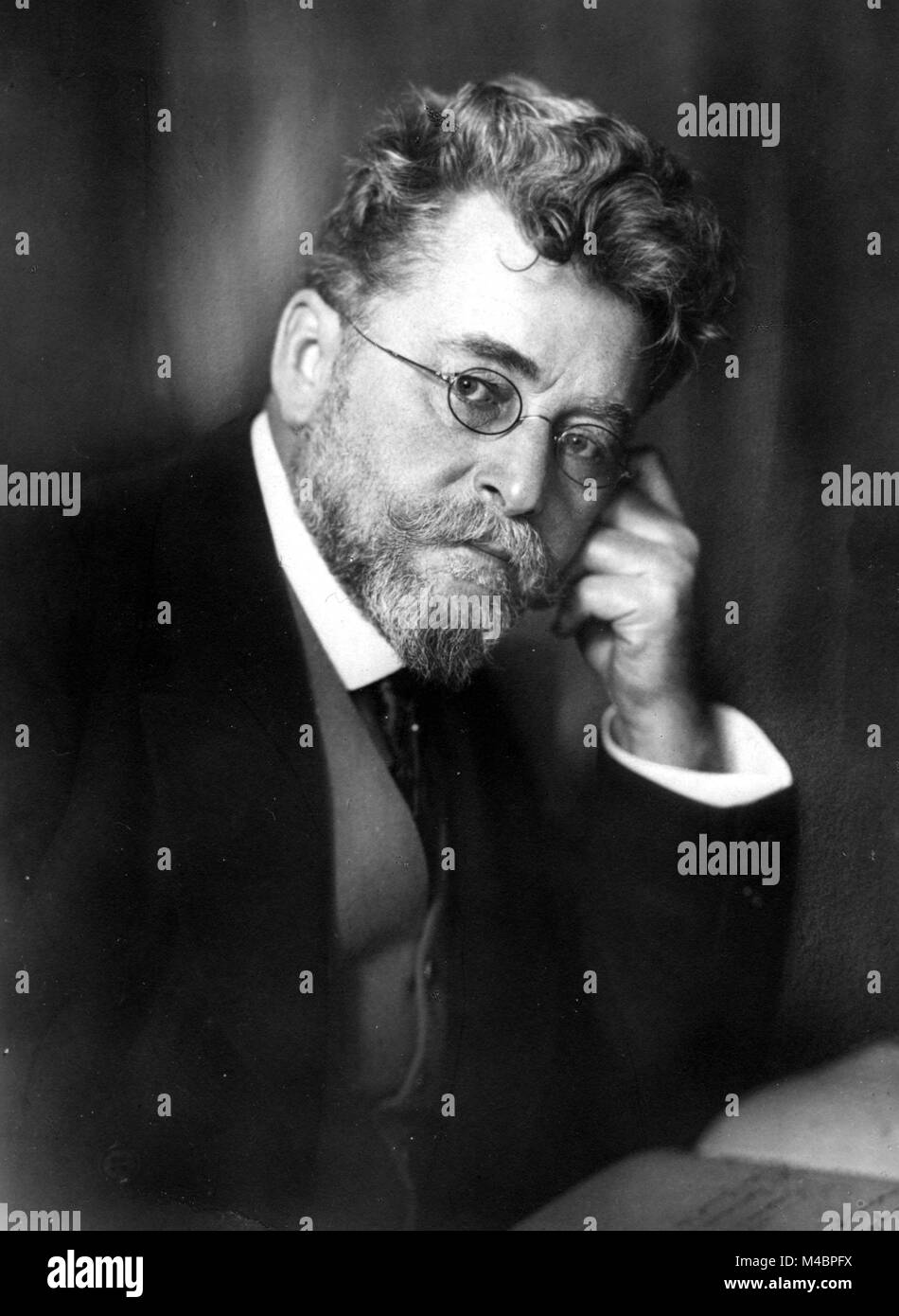 Ludwig Ganghofer,writer,portrait,ca. 1910s,Bavaria,Germany Stock Photo ...