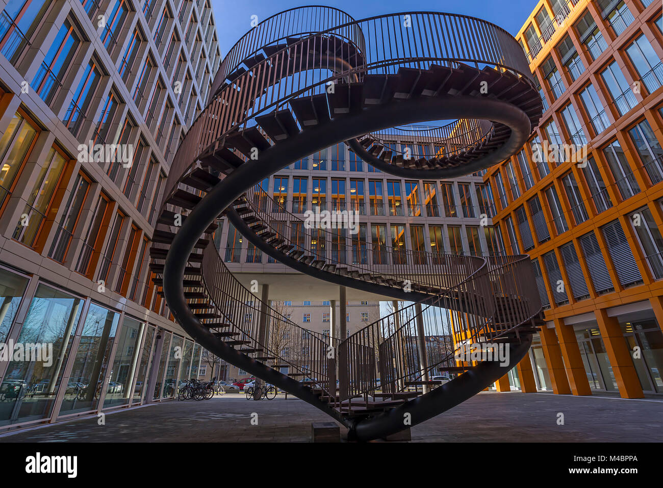 Endless stairs,double helix,sculpture by artist Olafur Eliasson ...