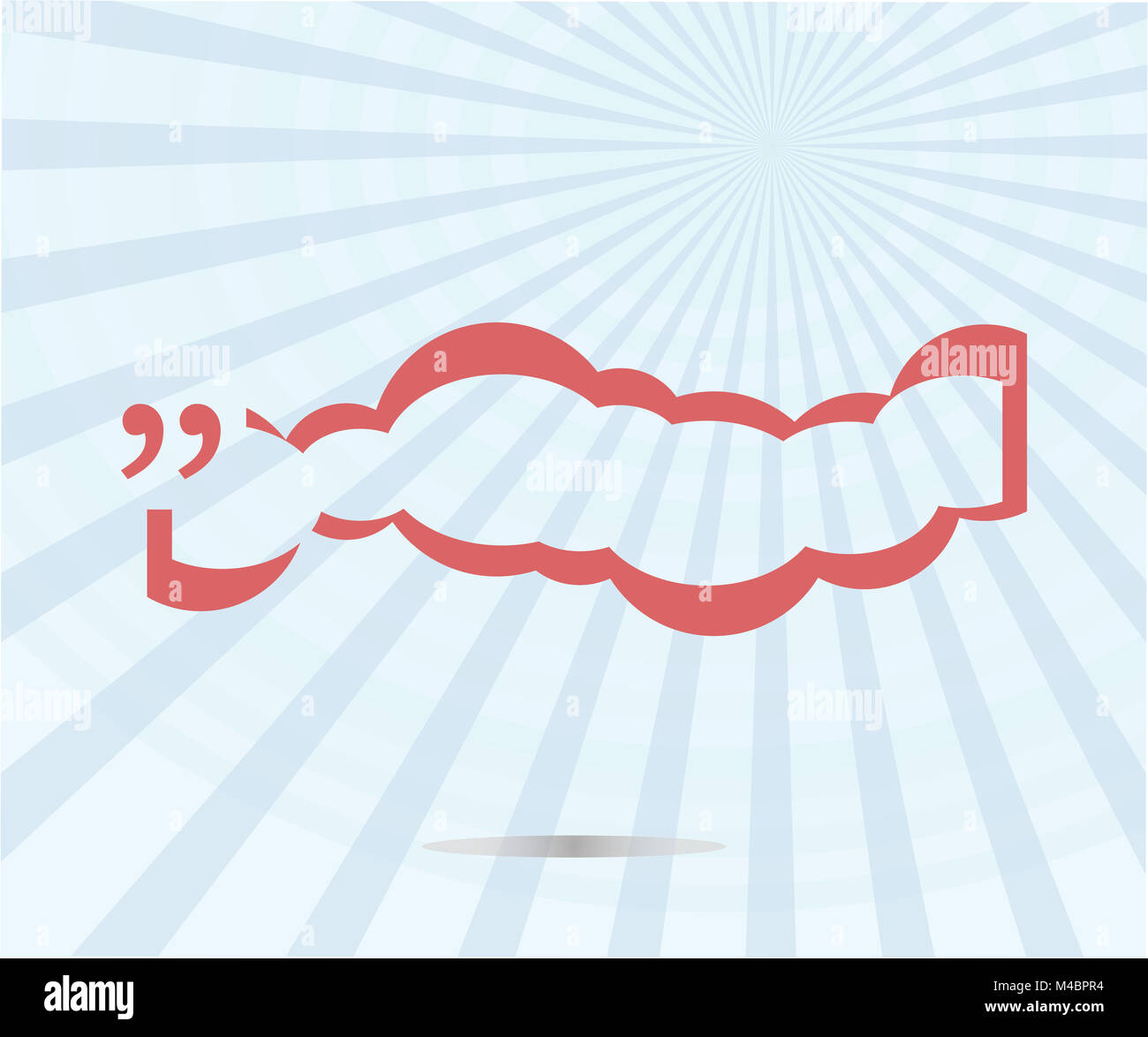 abstract background. Quotation Mark Speech Bubble. Quote sign icon ...