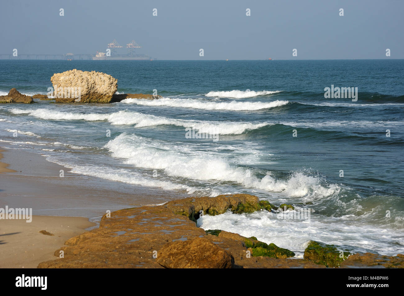 Mediterranean Coast Israel Stock Photo - Alamy