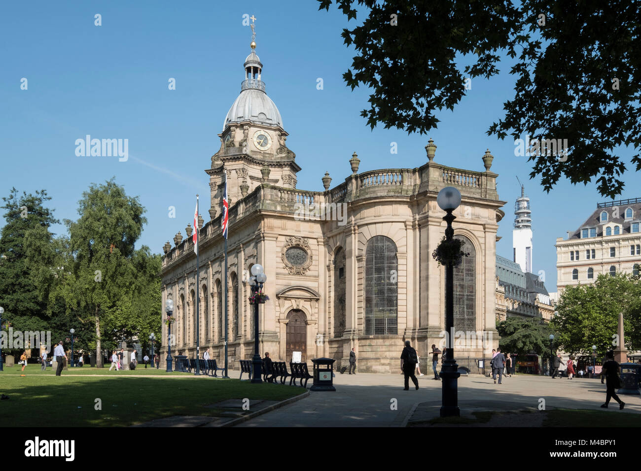 St Philips Cathedral, Colmore Row, Birmingham Stock Photo - Alamy