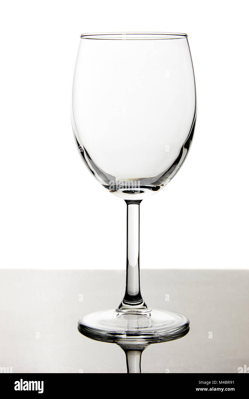 Empty red wine glass Stock Photo - Alamy