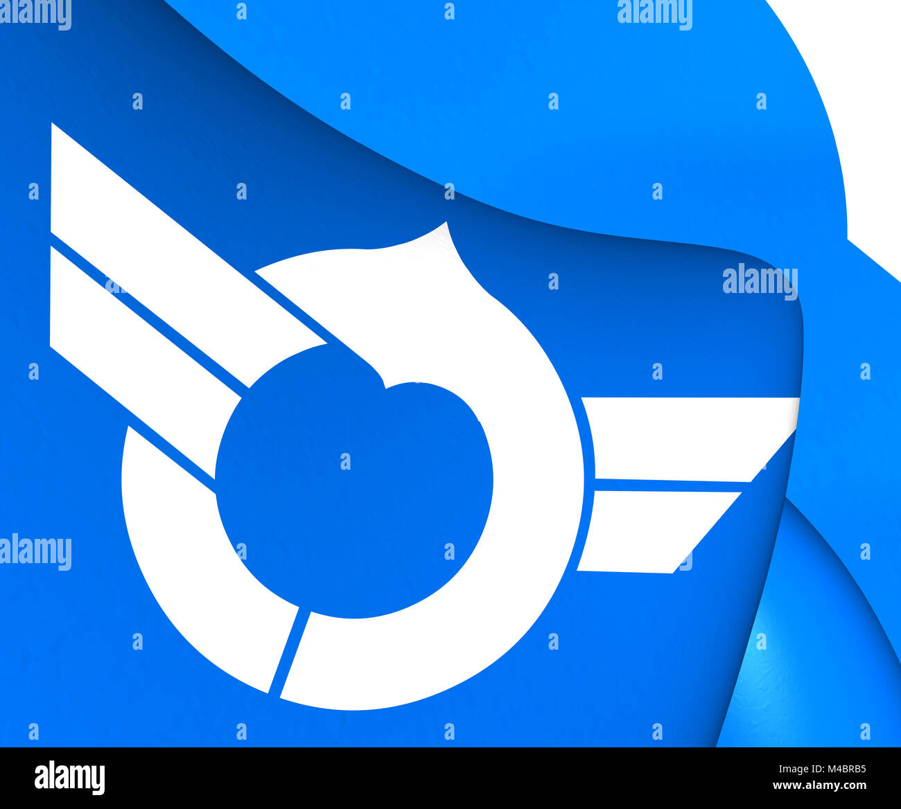 Flag of Shiga Prefecture, Japan Stock Photo - Alamy